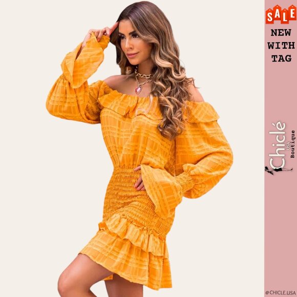 Chicle USA | Dresses | New Ruffled Dress | Poshmark